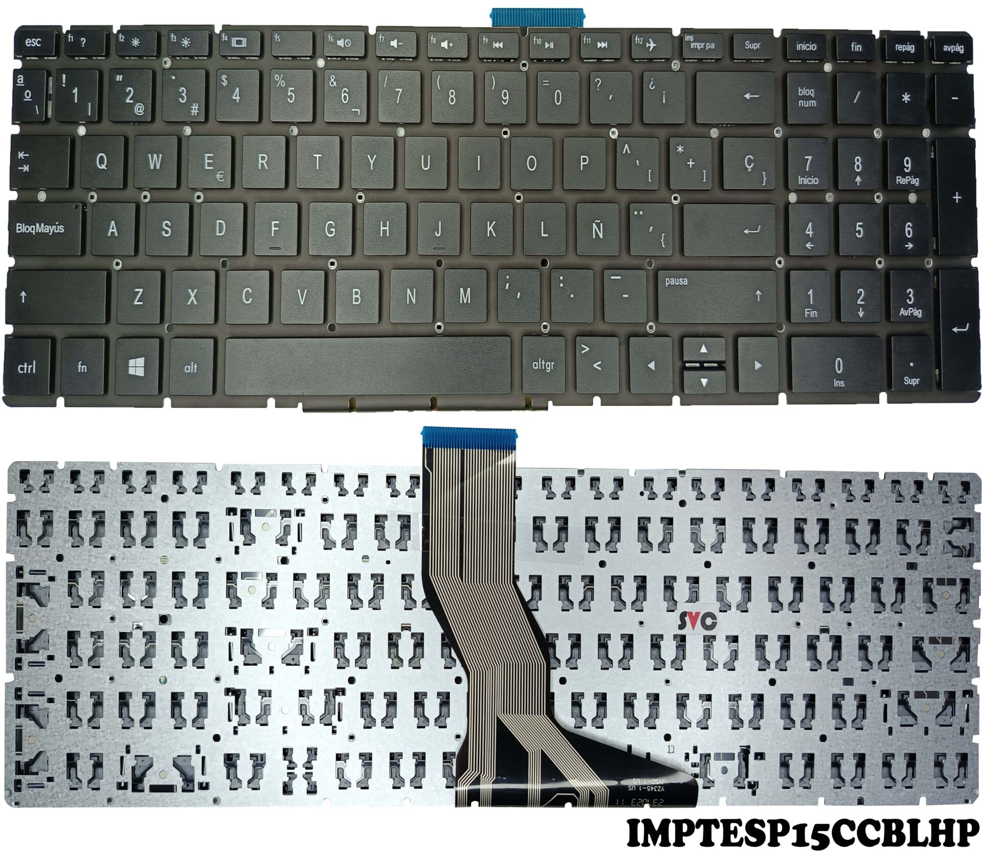 Teclado Hp 15 Bs 15 Cc 15t Cc 15 Cd 15 Ck 15 Bp 15 Cb 15 Bw Negro